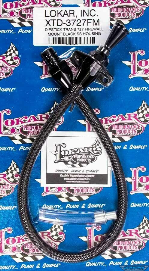 Lokar - XTD-3727FM - Lokar Black Dipstick Mopar 727 Trans Firewall ...
